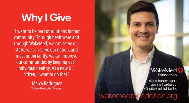Why I Give: Marco Rodriguez | WakeMed